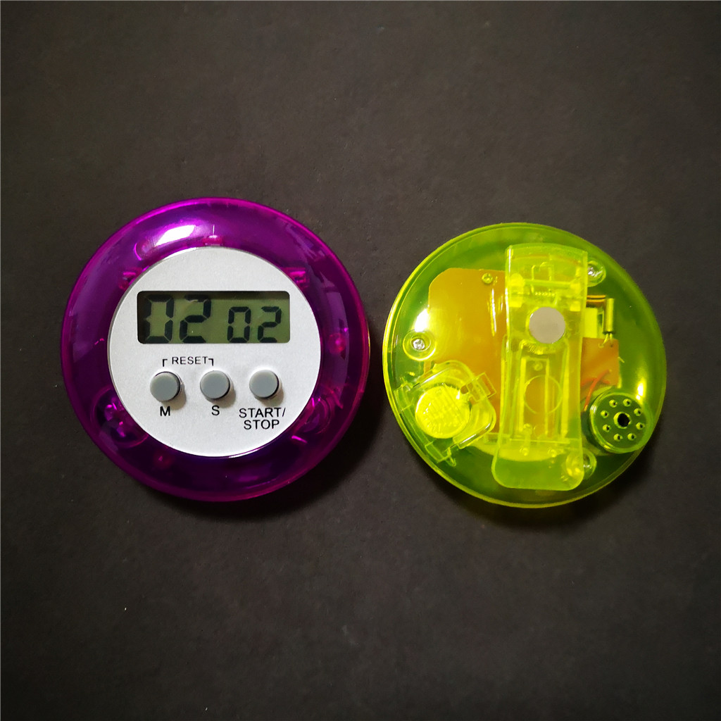 3 Buttons Round LCD Display Digital Kitchen Countdown Timer - Xiamen ...