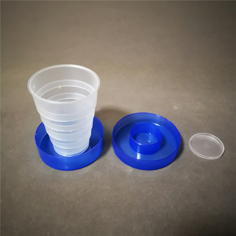 Travel Plastic foldable Collapsible drinking cup with pill box - Xiamen ...