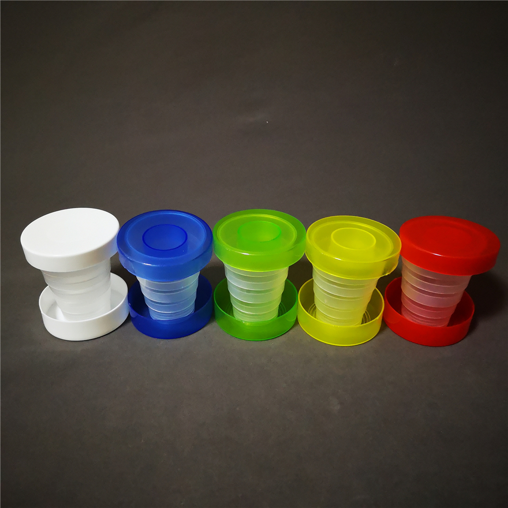 Travel Plastic foldable Collapsible drinking cup with pill box - Xiamen ...