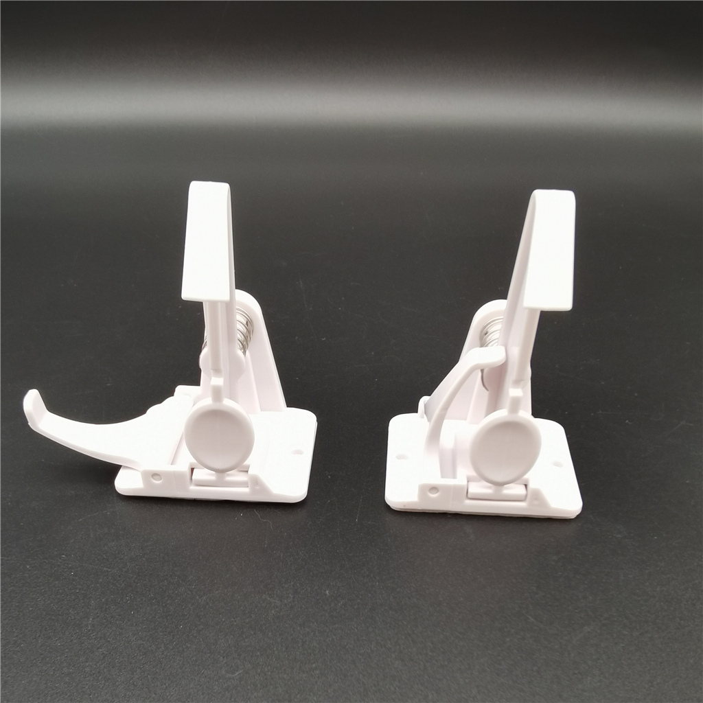 Plastic child safety spring latch drawer cabinet lock