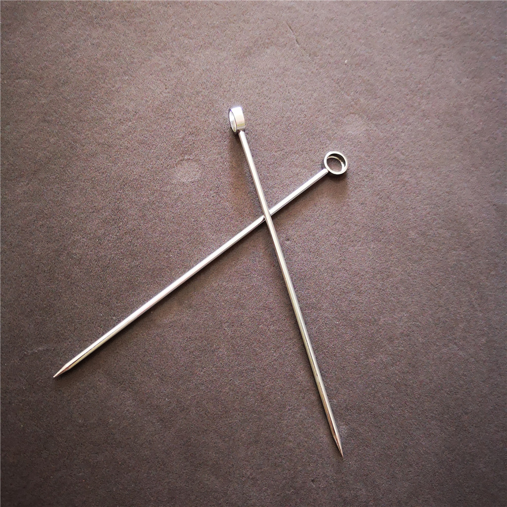 Stainless steel round circle Cylinder top cocktail picks - Xiamen ...