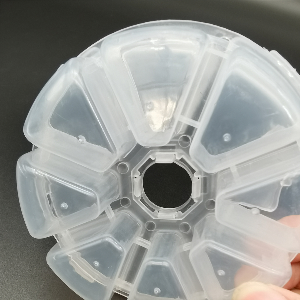 8 compartments round ufo plastic storage box - Xiamen Sunglan Imp ...