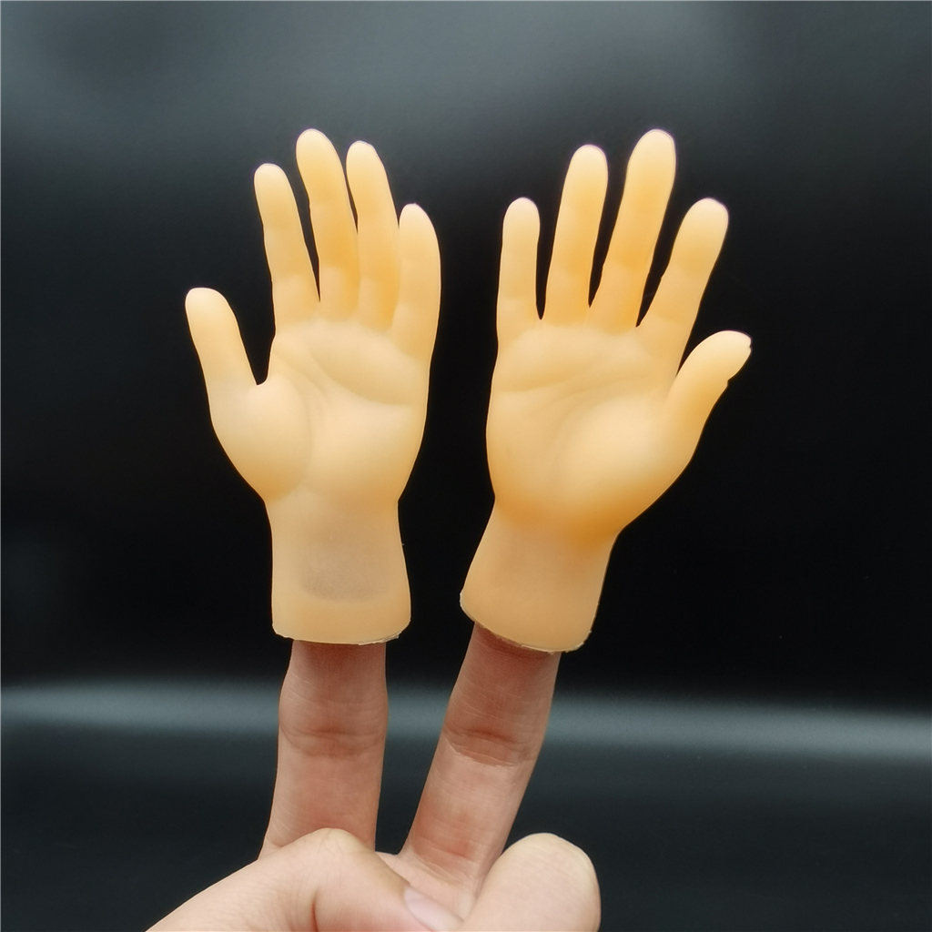 Rubber tiny finger puppet left and right hands toys - Xiamen Sunglan ...