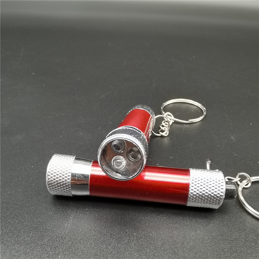 Aluminium alloy mini 3 led flashlight with keychain - Xiamen Sunglan ...
