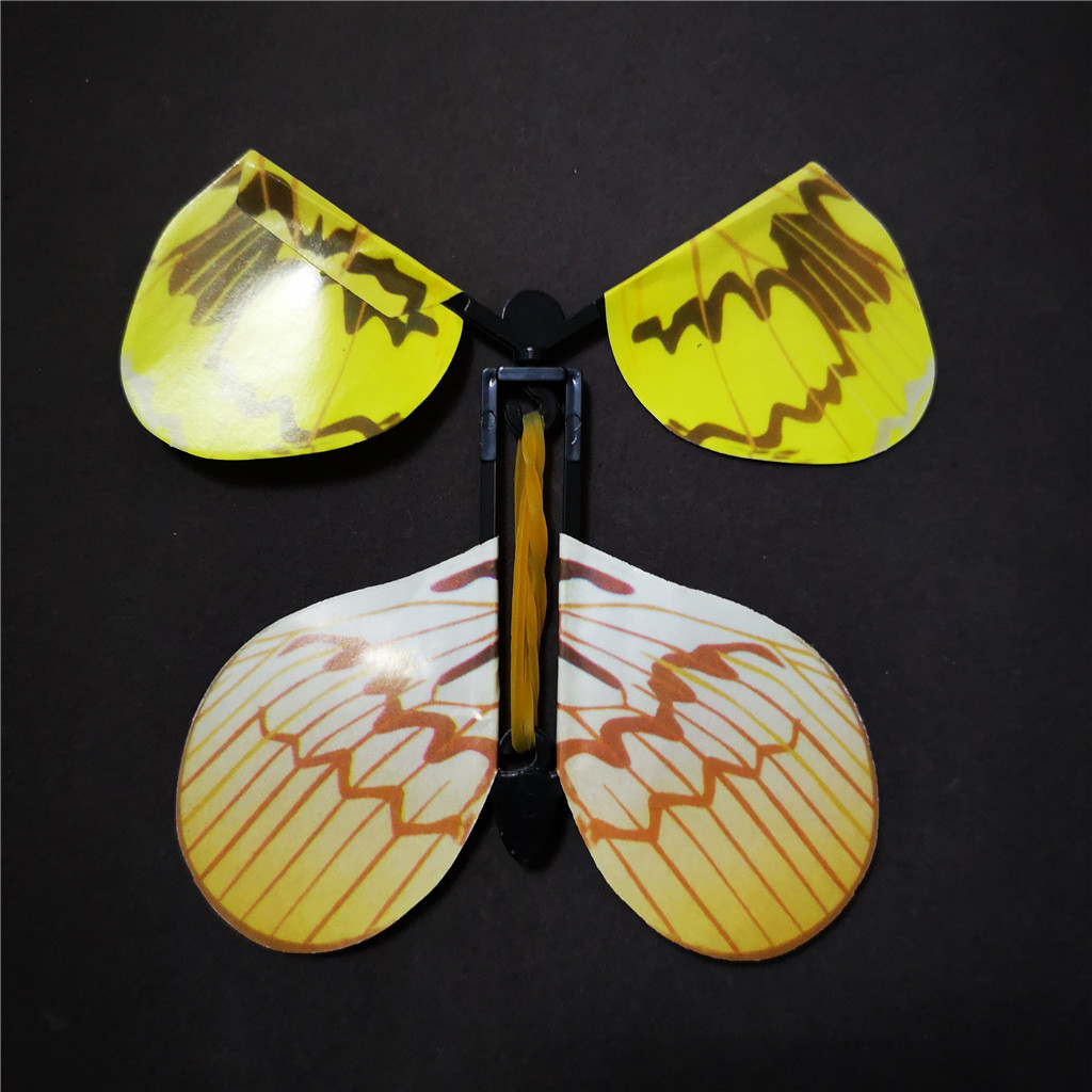 Magic Flying Butterfly - Rubber Band Powered Paper Toy