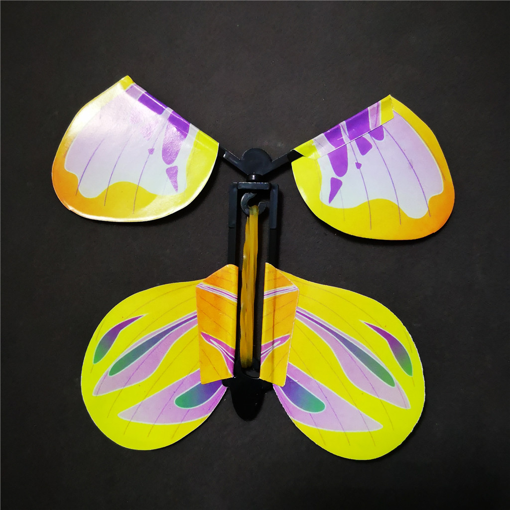 Magic Flying Butterfly - Rubber Band Powered Paper Toy