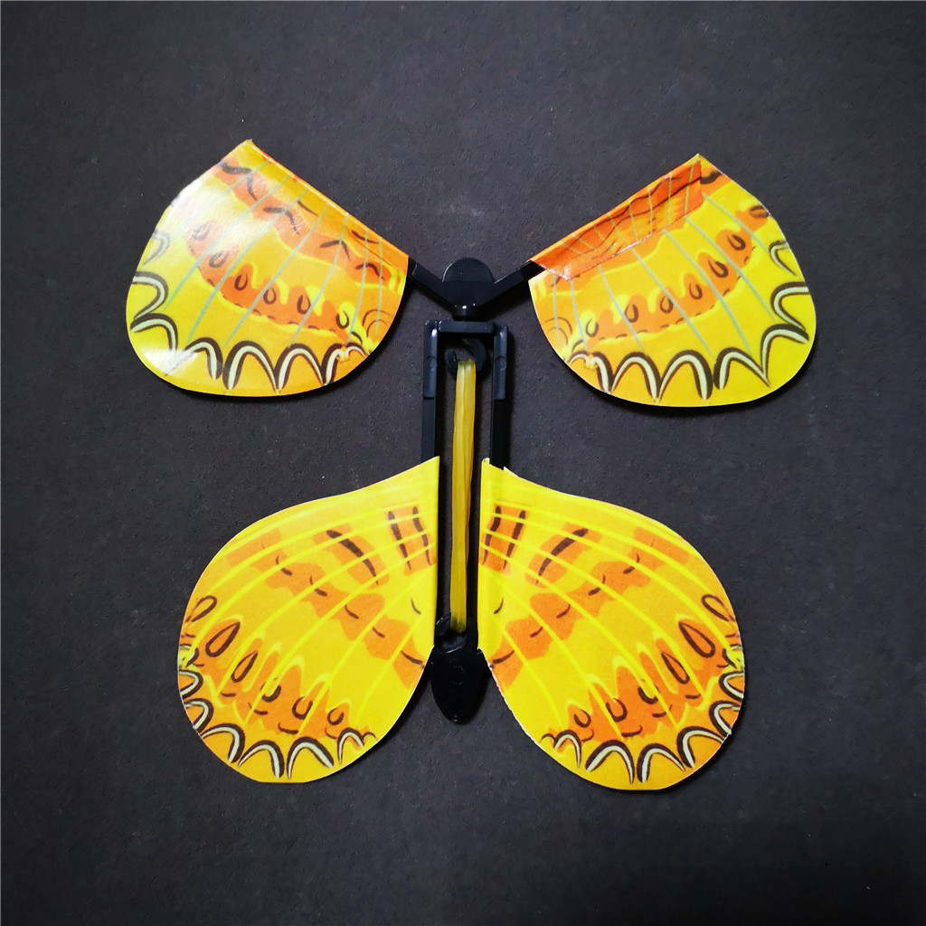 Magic Flying Butterfly - Rubber Band Powered Paper Toy