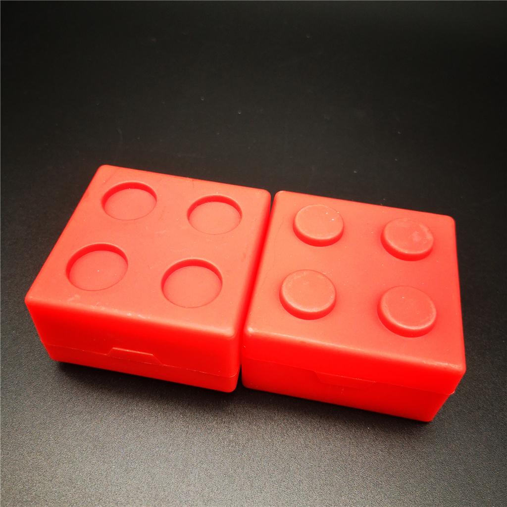 Building Block Style Pill Organizer Box - 4 Compartments | Durable ...