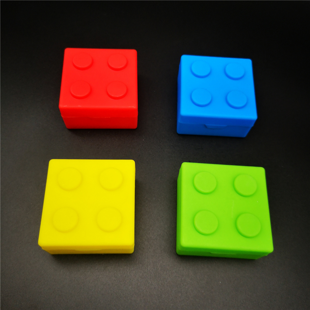 Building Block Style Pill Organizer Box - 4 Compartments | Durable ...