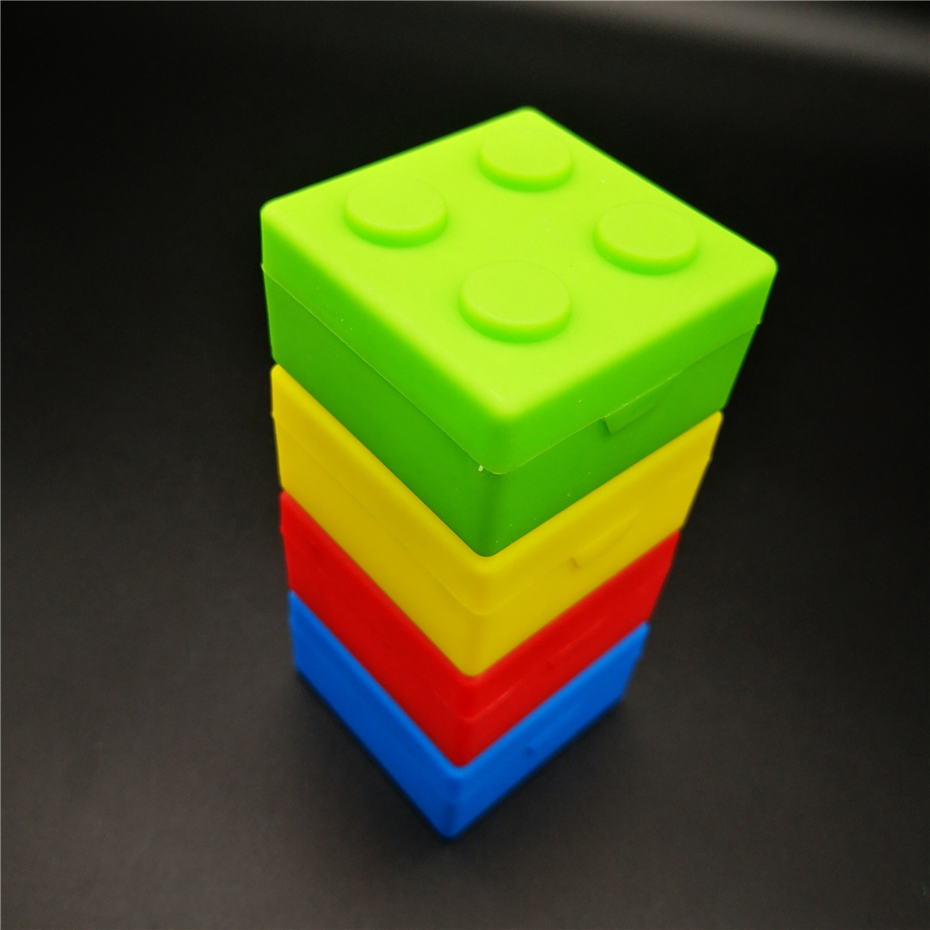 Building Block Style Pill Organizer Box - 4 Compartments | Durable ...