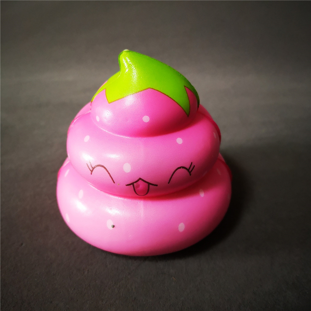 Desserts painting emoji pu squishy poop shape Kawaii slow rising stree ...
