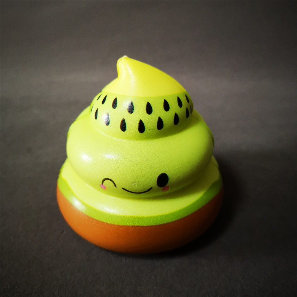 Desserts painting emoji pu squishy poop shape Kawaii slow rising stree ...