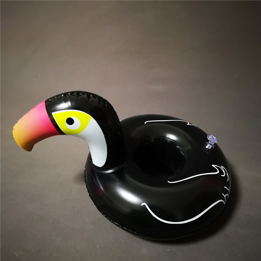 PVC Inflatable water floating toucan beer can drink holder - Xiamen ...