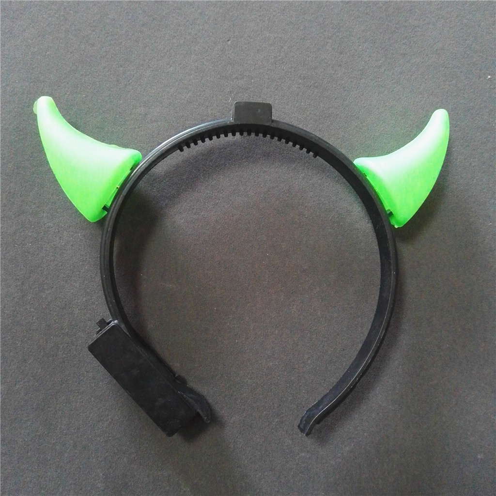Plastic small led flashing devil bull horns headband - Xiamen Sunglan ...
