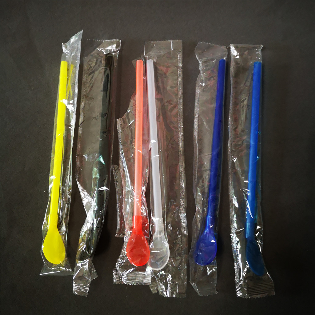 197x7mm plastic disposable spoon straws - Xiamen Sunglan Imp. & Exp.Co ...
