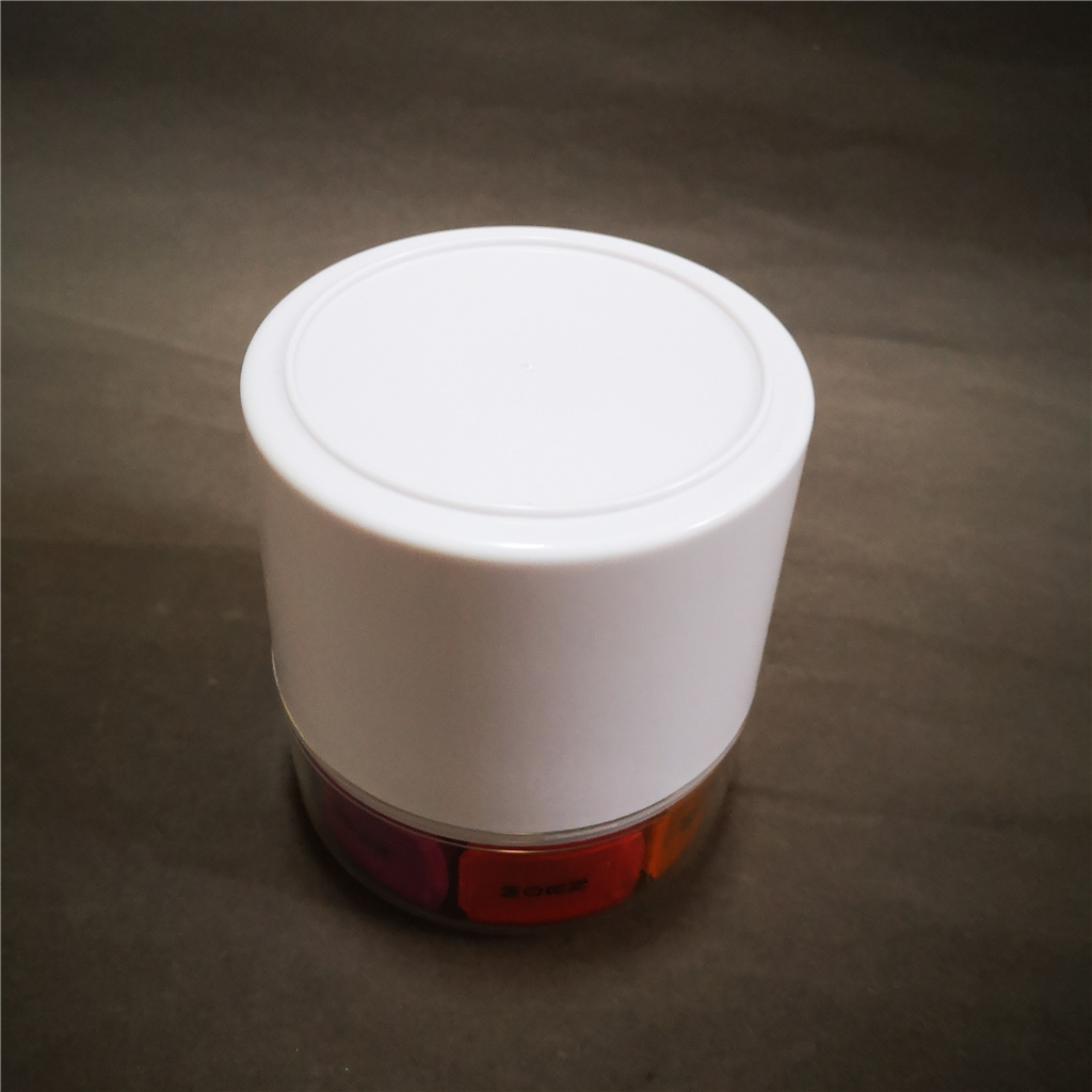 28 Compartments Plastic Cylinder Weekly Pill Box | Organize Your ...