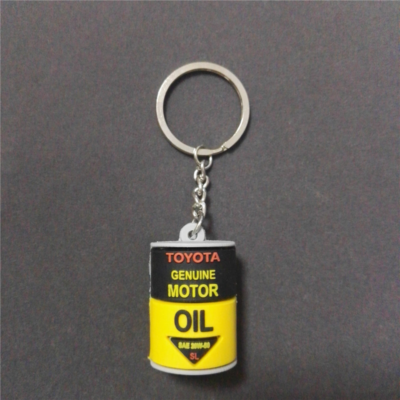 Rubber oil tank keychain,petrol can keyring - Xiamen Sunglan Imp. & Exp ...