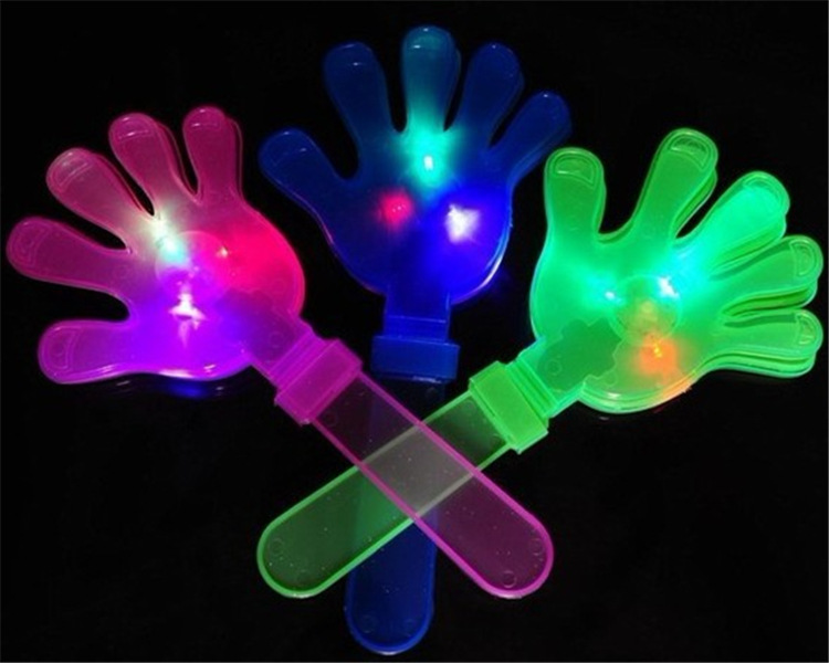 Plastic LED flash light cheering hand clapper toys - Xiamen Sunglan Imp ...